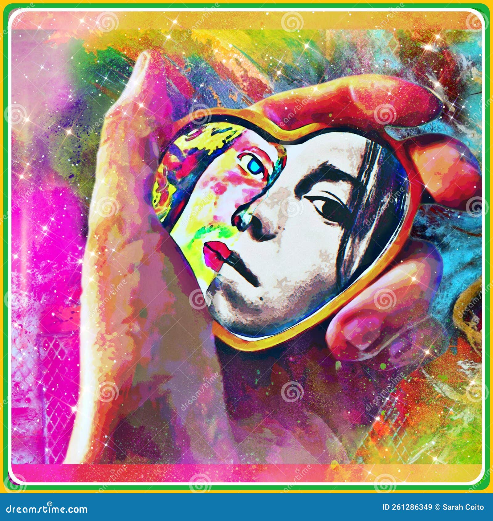 Self reflection stock illustration. Illustration of beholder - 261286349