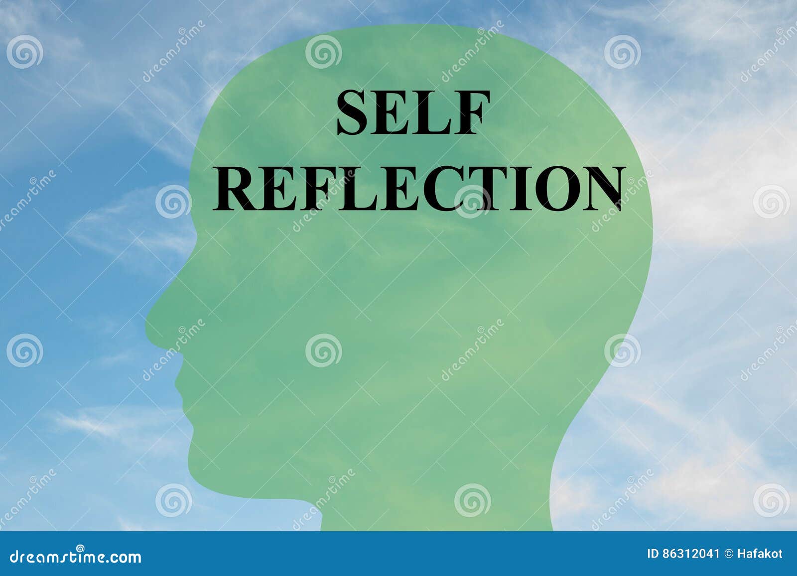 Self Reflection concept stock illustration. Illustration of career ...