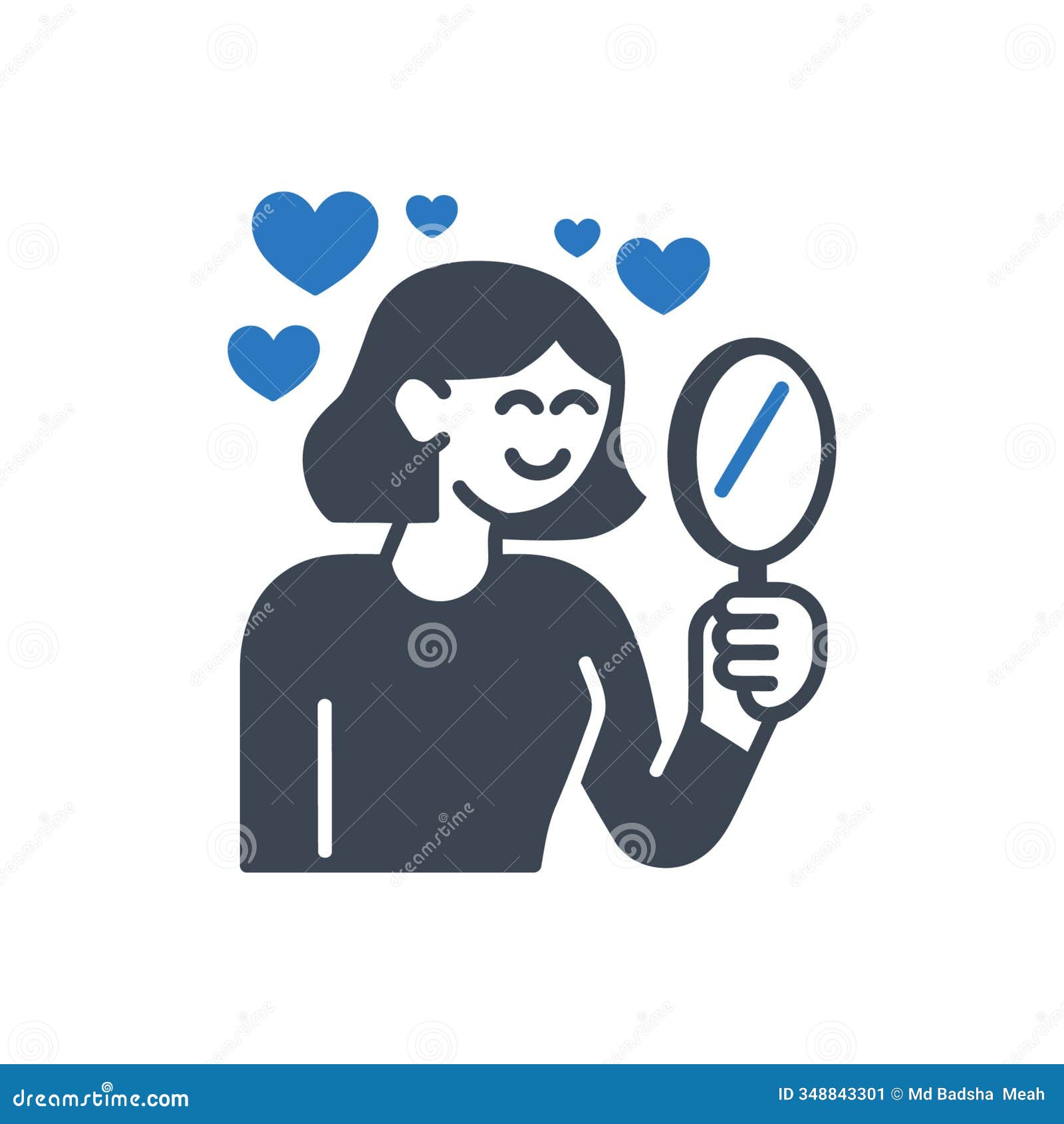 Self-reflection Line Icons Collection. Introspection, Mindfulness, Self ...