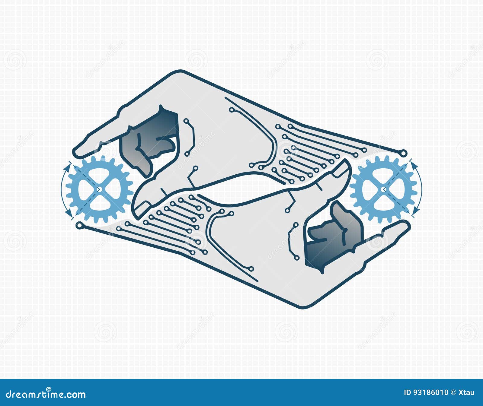 Self-Replication Cartoon Vector | CartoonDealer.com #93028857