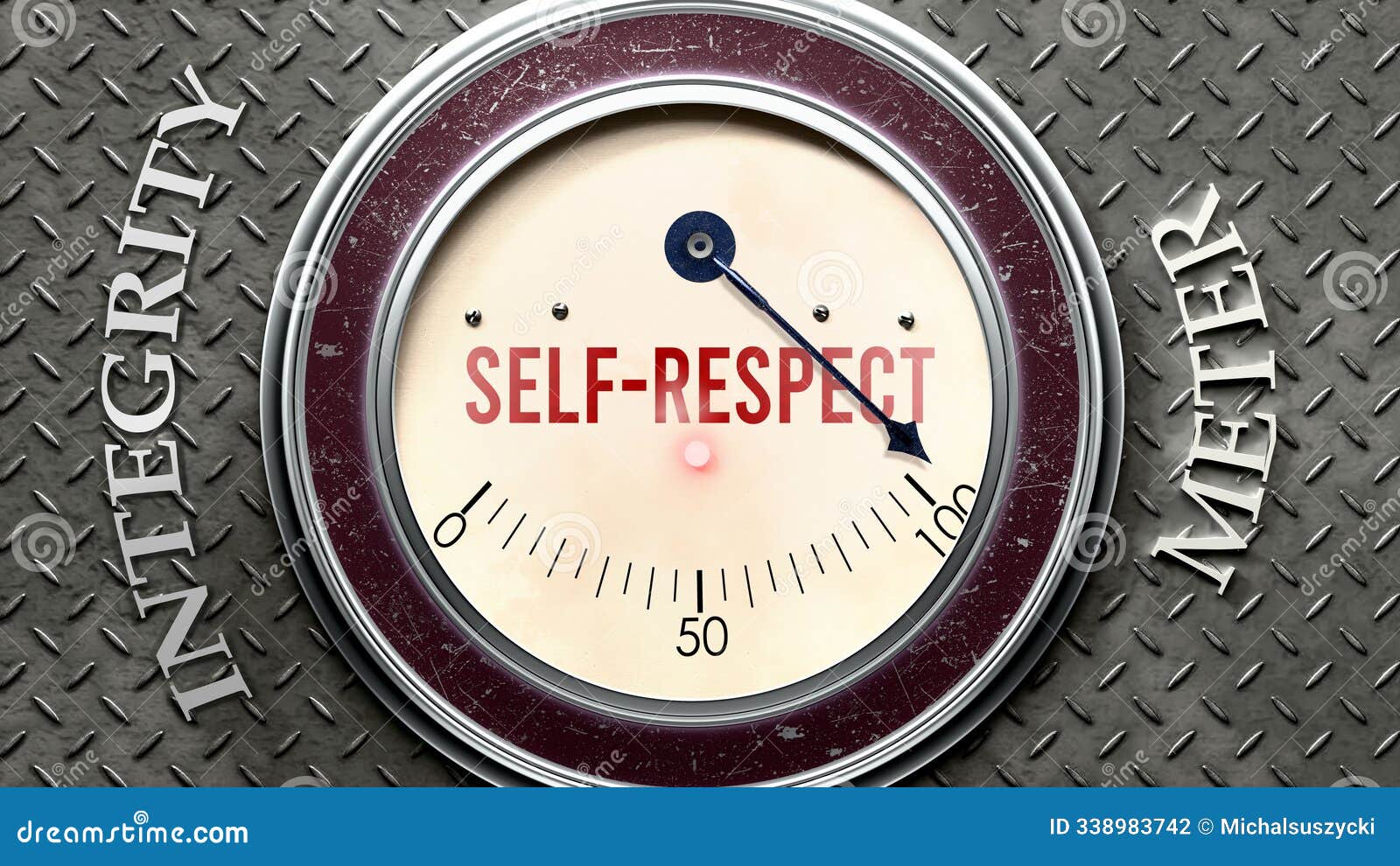 Self-Respect and Integrity that is Hitting a Full Scale, Showing a Very ...