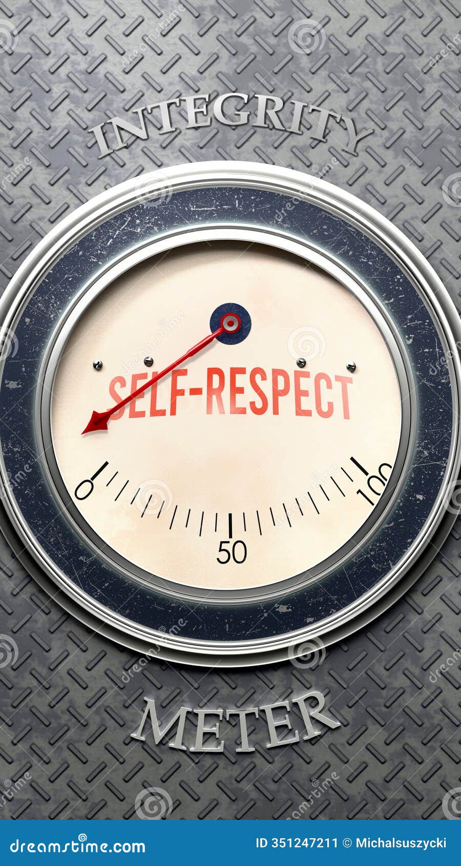 Self-Respect and Integrity that is Hitting a Full Scale, Showing a Very ...