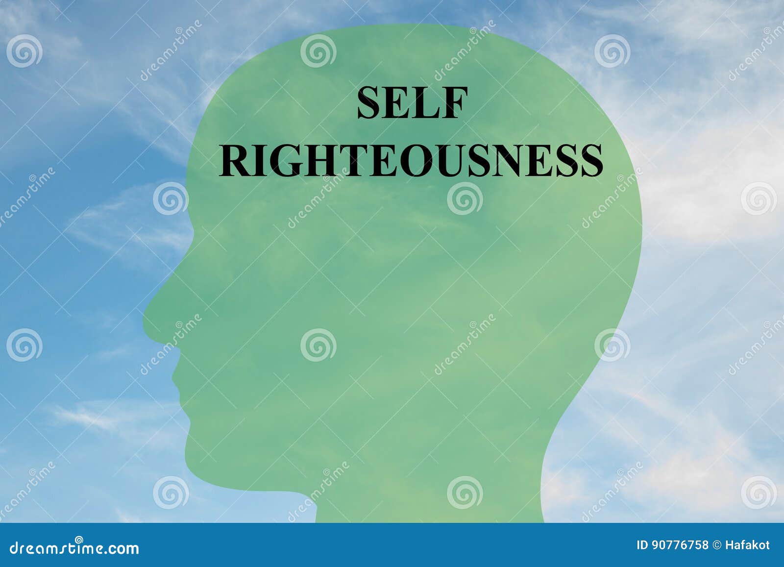 Self-Righteousness concept stock illustration. Illustration of nobility ...