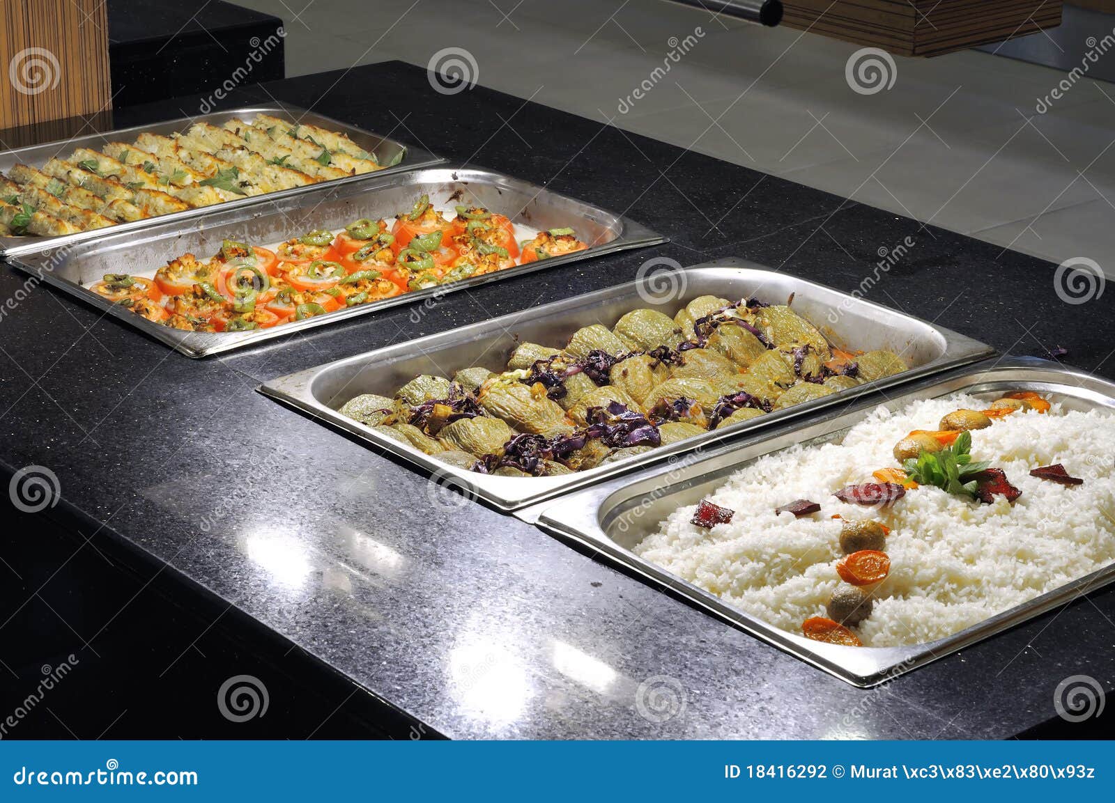 Self Service Buffet stock photo. Image of meatball, stuffed - 18416292