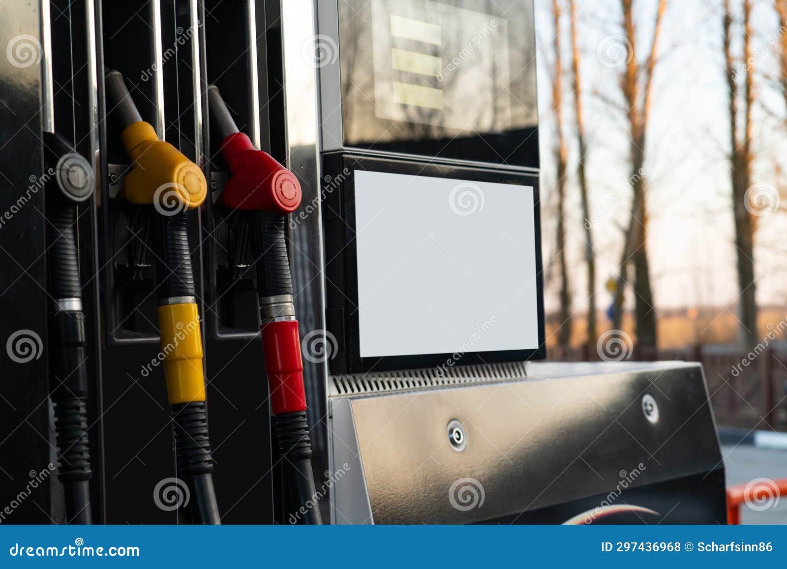 Self-service Filling Station with Touchscreen Stock Photo - Image of ...