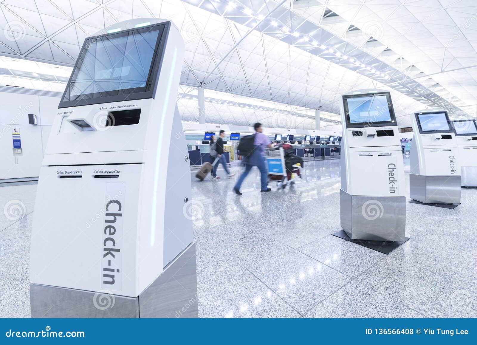 Self Service Machine and Help Desk Kiosk at Airport Stock Photo - Image ... Self Service Machine and Help Desk Kiosk at Airport Stock Photo - Image ...