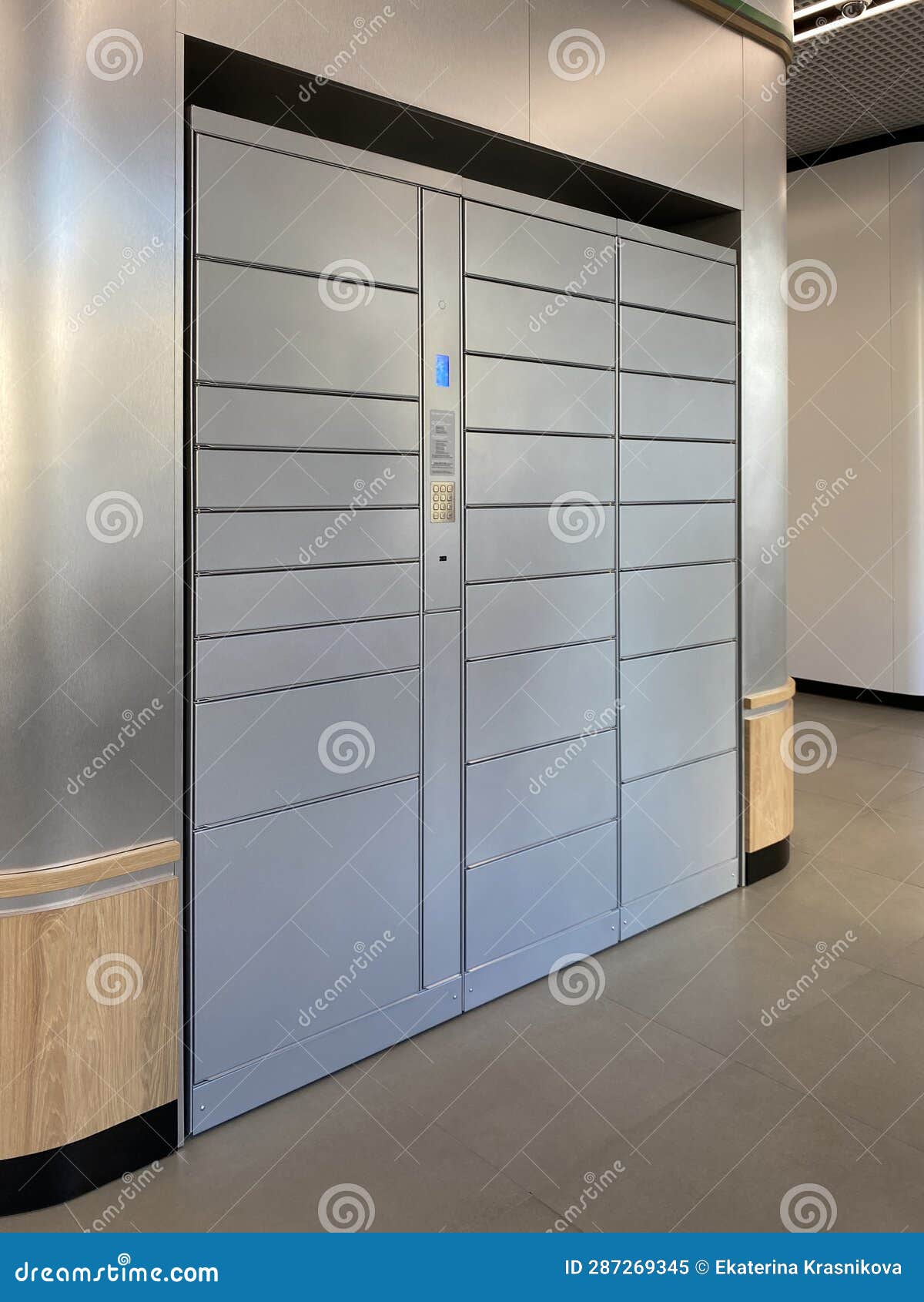 Self-service Parcel Automat. Automatic Terminal that Allows To Receive ...