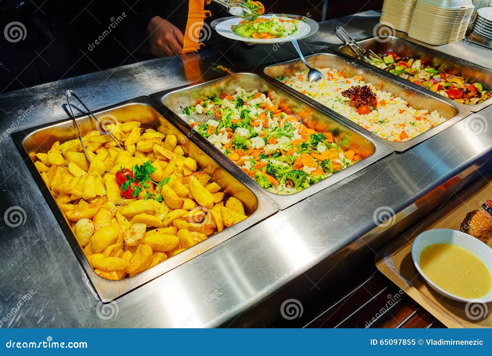 Self service restaurant stock image. Image of nutrition - 65097855