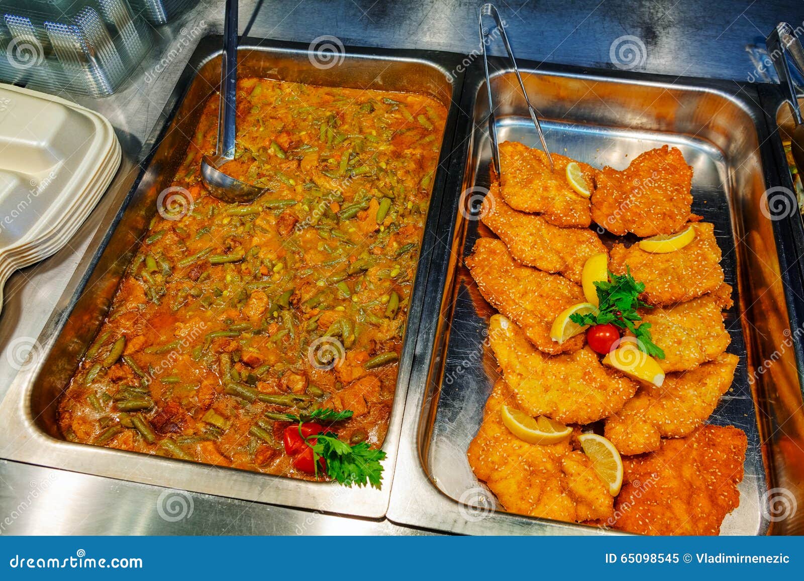 Self service restaurant stock image. Image of display - 65098545