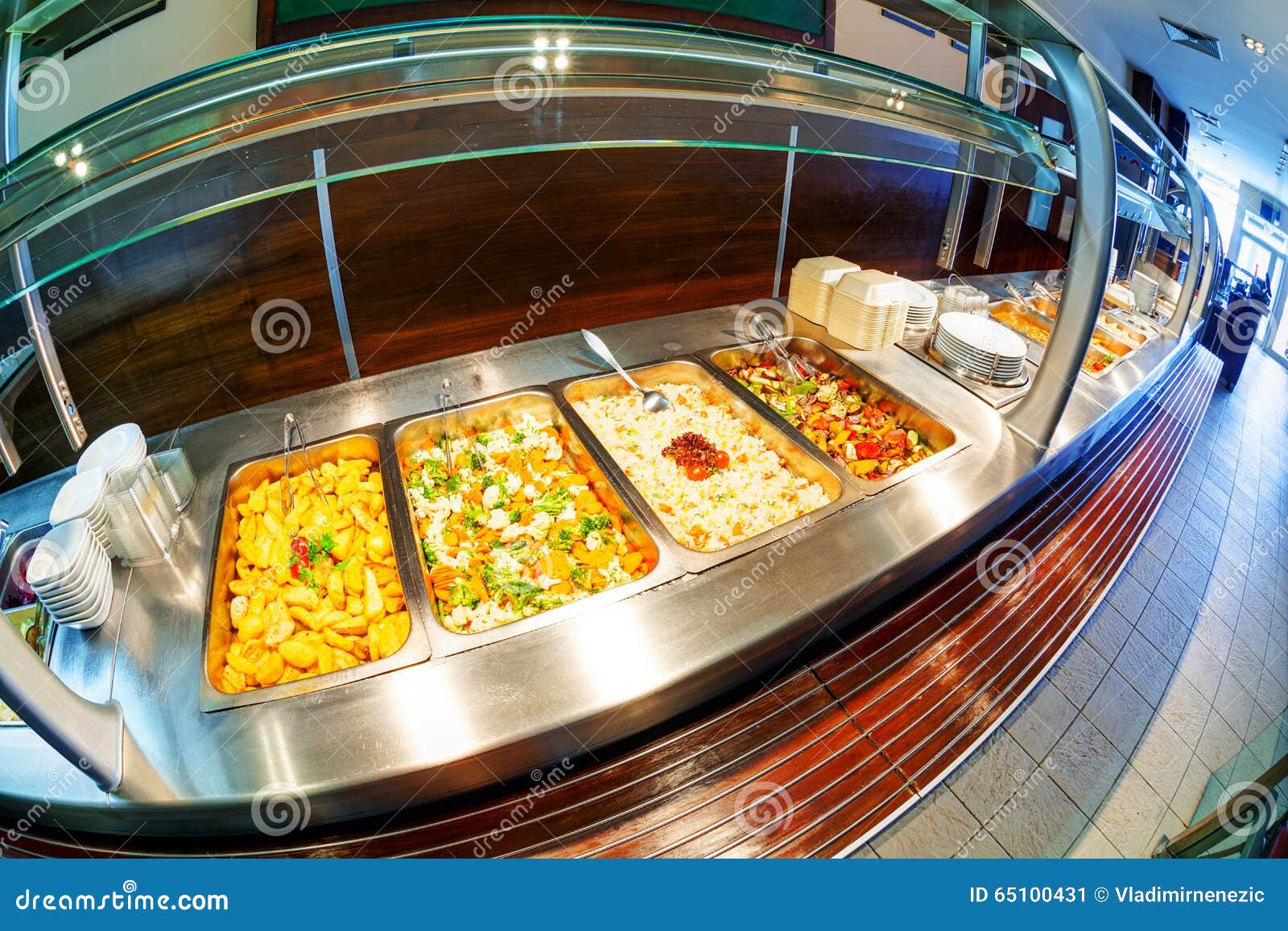 Self service restaurant stock image. Image of fresh, gourmet - 65100431