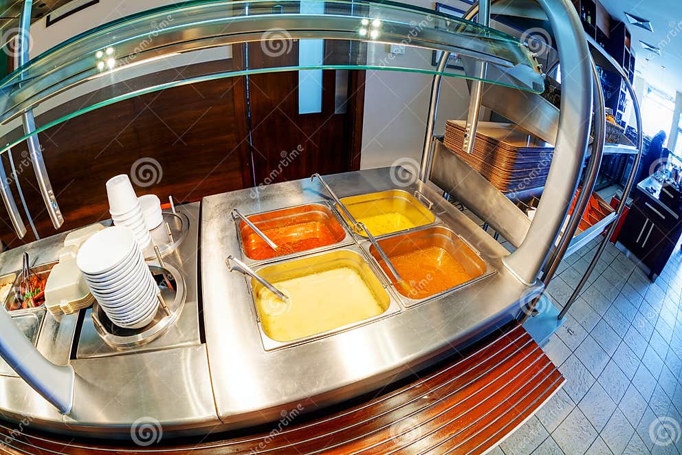 Self service restaurant stock image. Image of display - 65100501