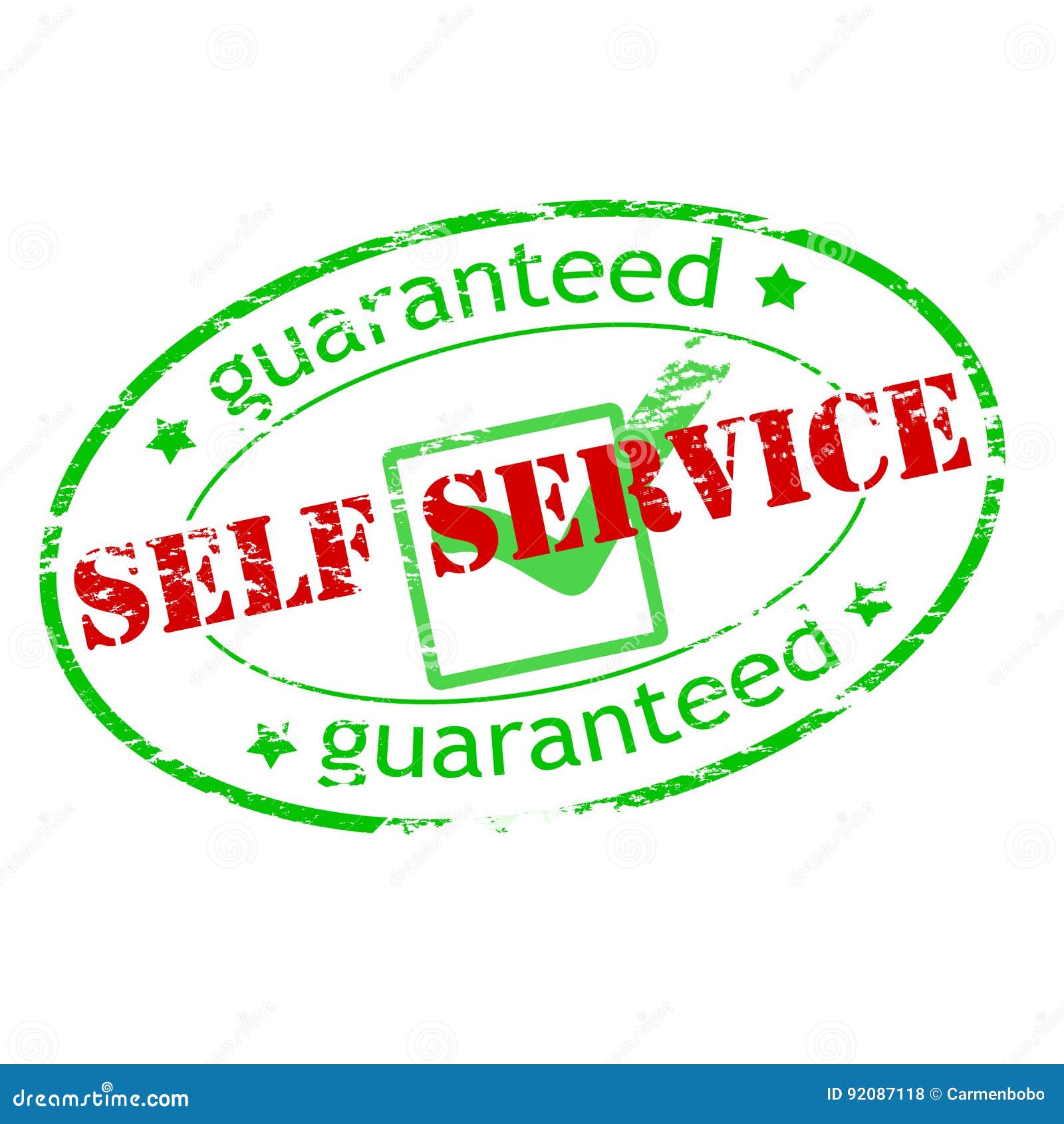 Self service stock illustration. Illustration of warranted - 92087118