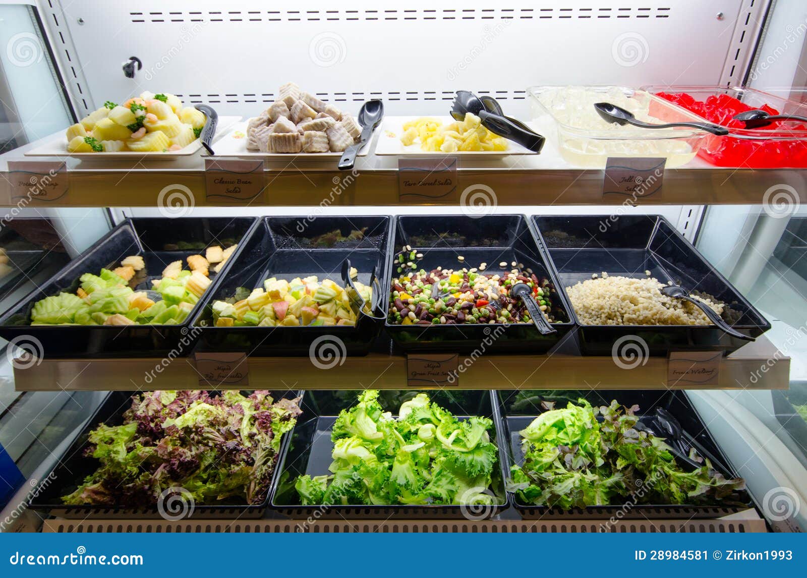 Self-service Salad Bar Stock Image - Image: 28984581