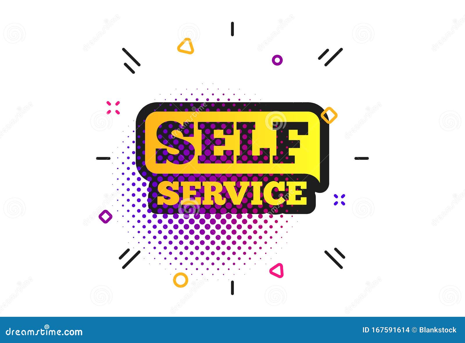 Self Service Sign Icon. Maintenance Button. Vector Stock Vector ...