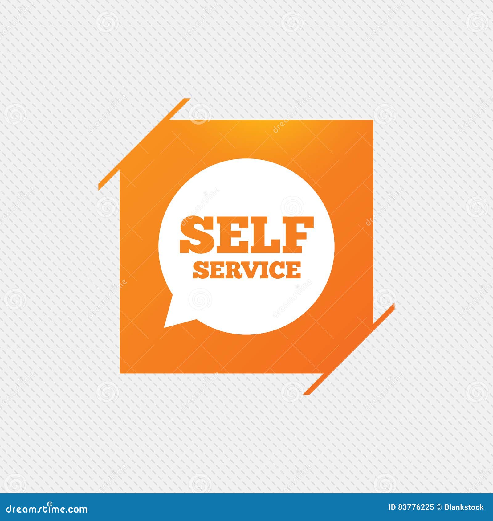 Self Service Sign Icon. Maintenance Symbol. Stock Vector - Illustration ...