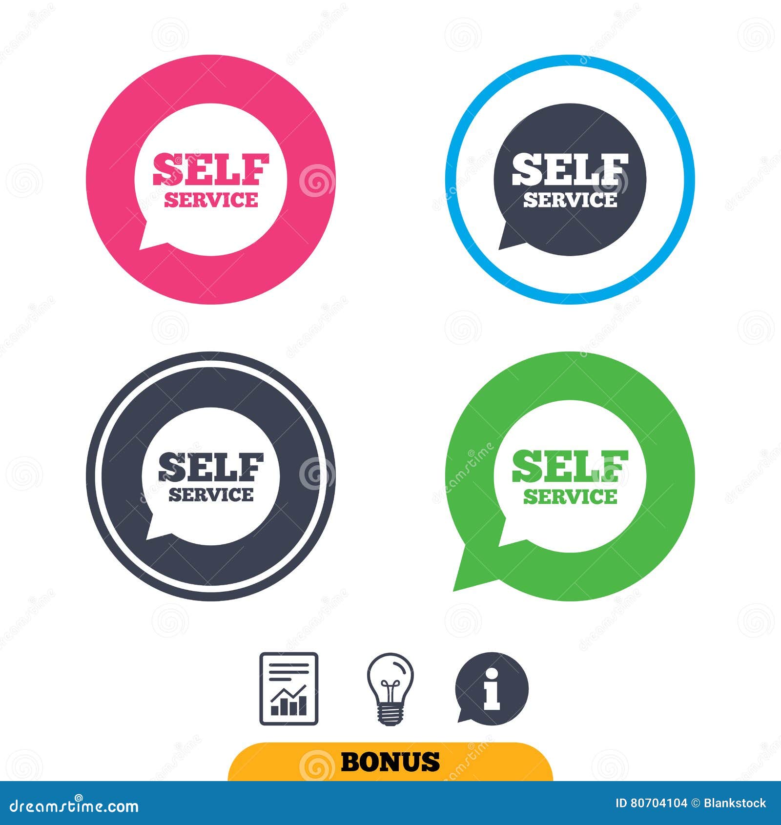 Self Service Sign Icon. Maintenance Symbol. Stock Vector - Illustration ...