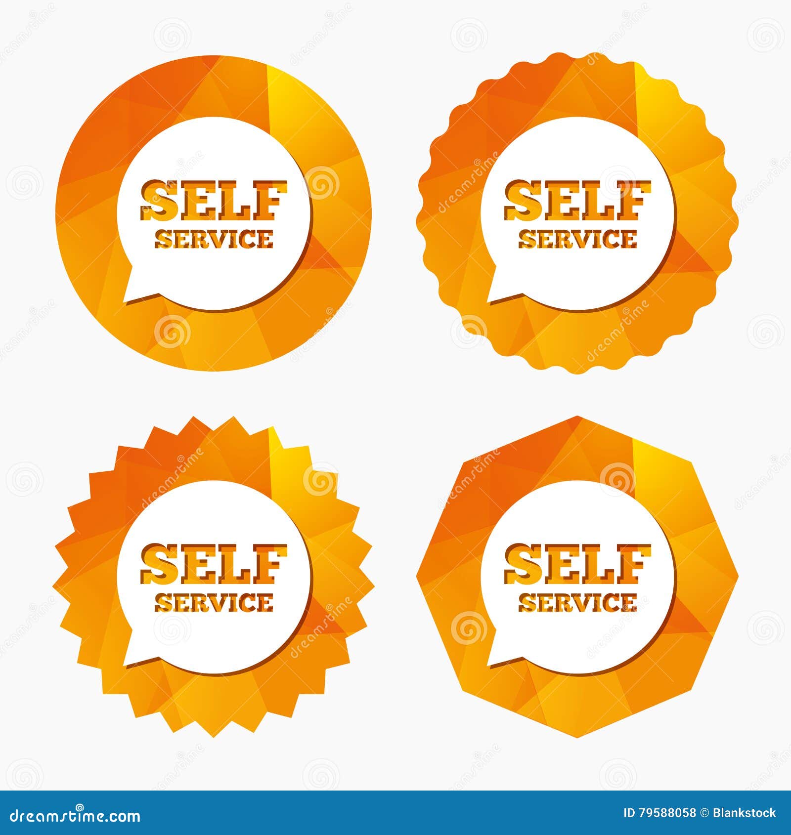 Self Service Sign Icon. Maintenance Symbol. Stock Vector - Illustration ...