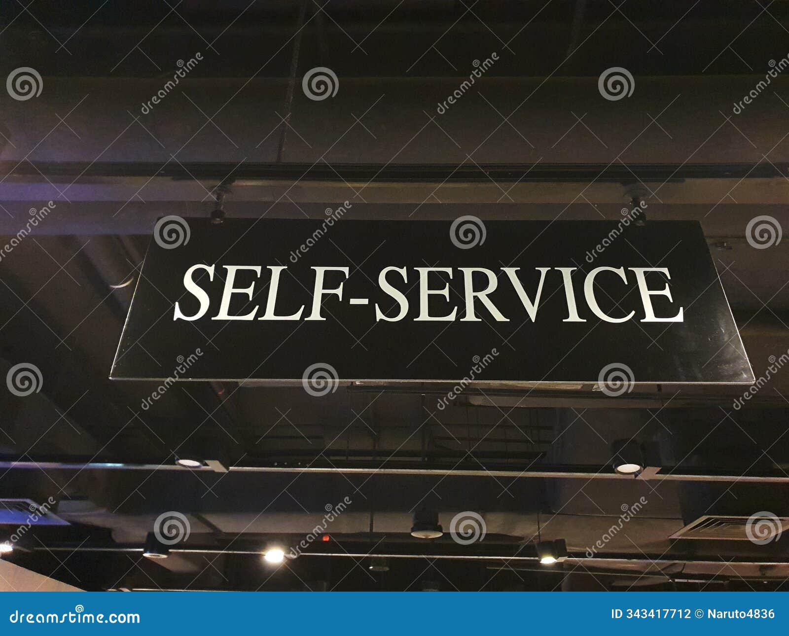 Self Service signage stock photo. Image of fisheye, restaurant - 343417712