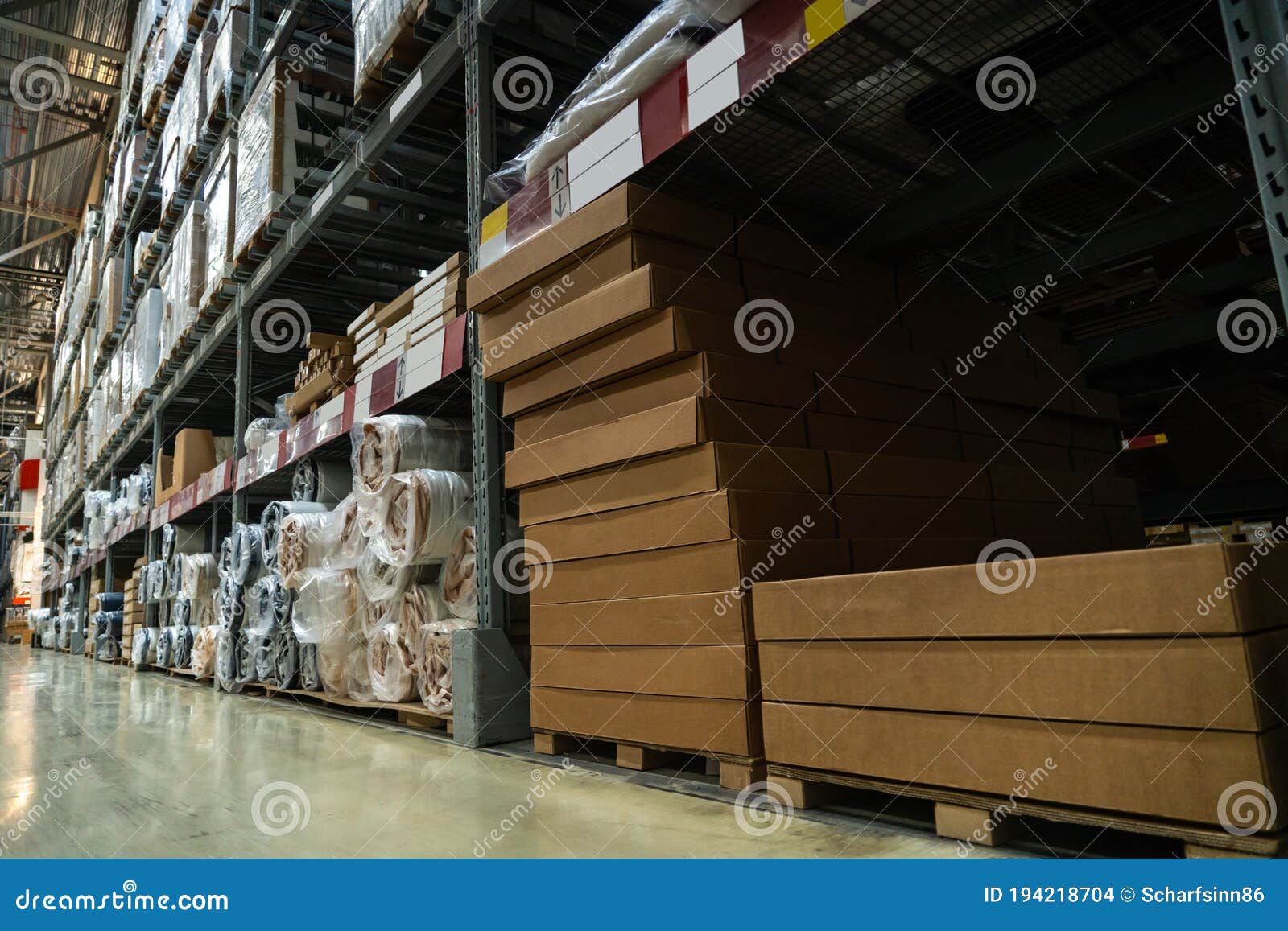 Self service warehouse stock photo. Image of shelves - 194218704