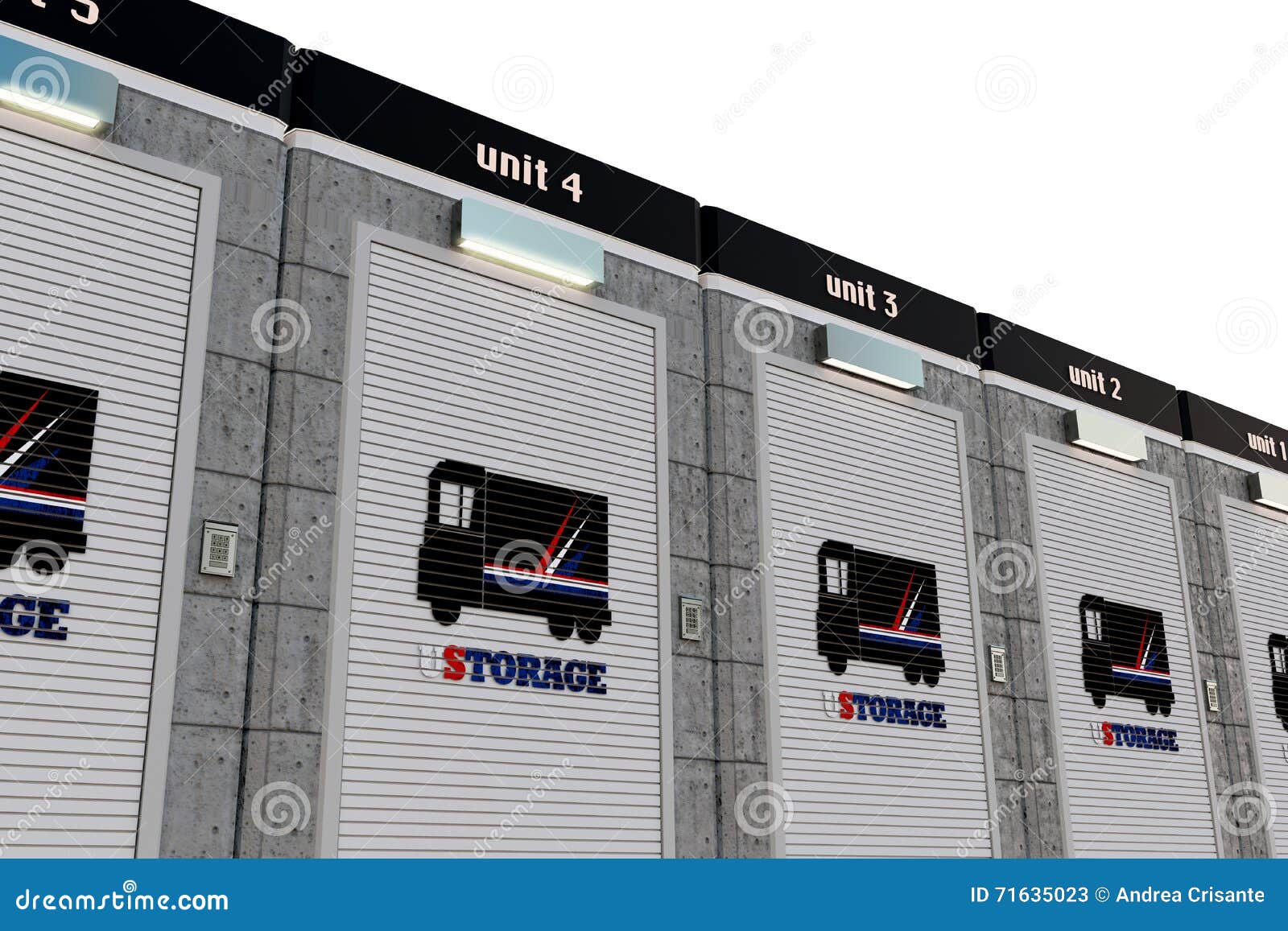 Self storage stock illustration. Illustration of metal - 71635023