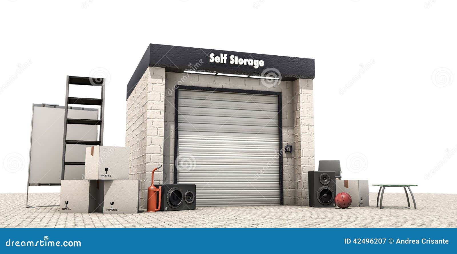 Self Storage Unit Icon Vector Illustration | CartoonDealer.com #115881442