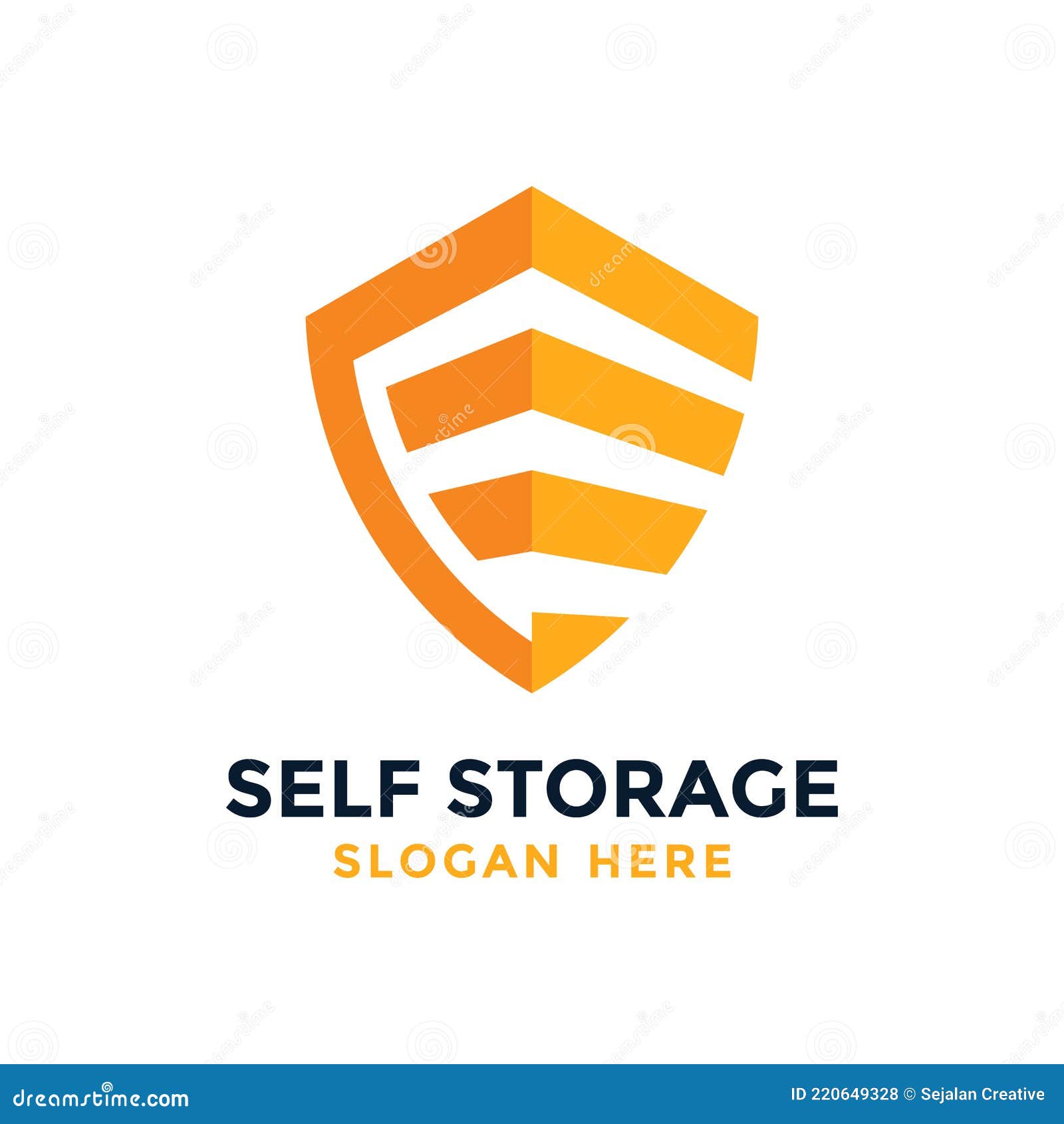 Self Storage Logo Design Template Stock Vector - Illustration of cube ...