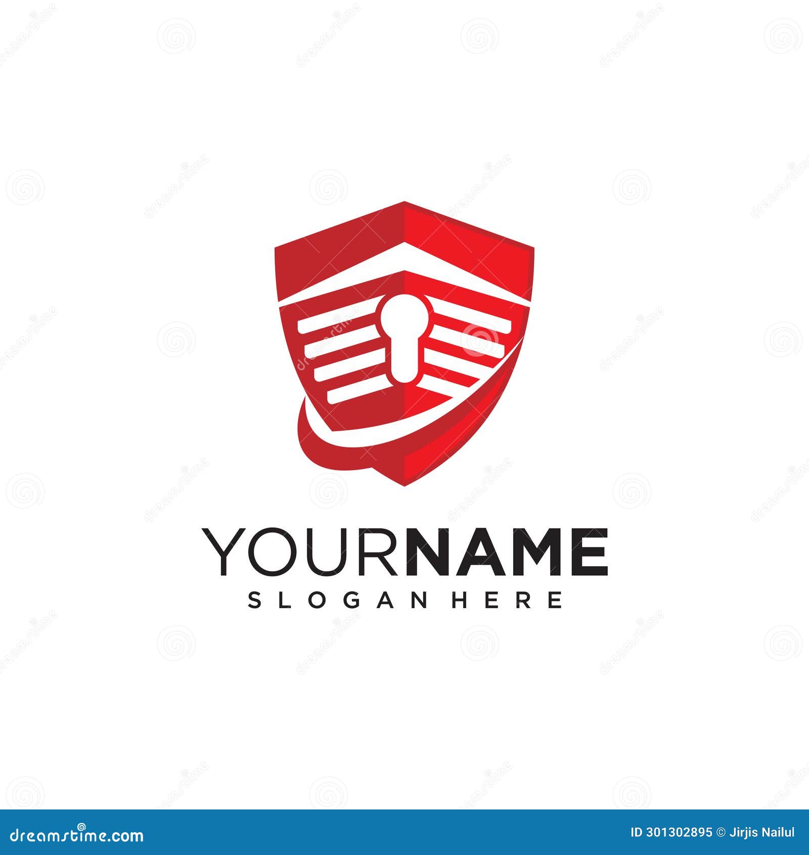 Self Storage Logo Design Template with Shield Stock Vector ...