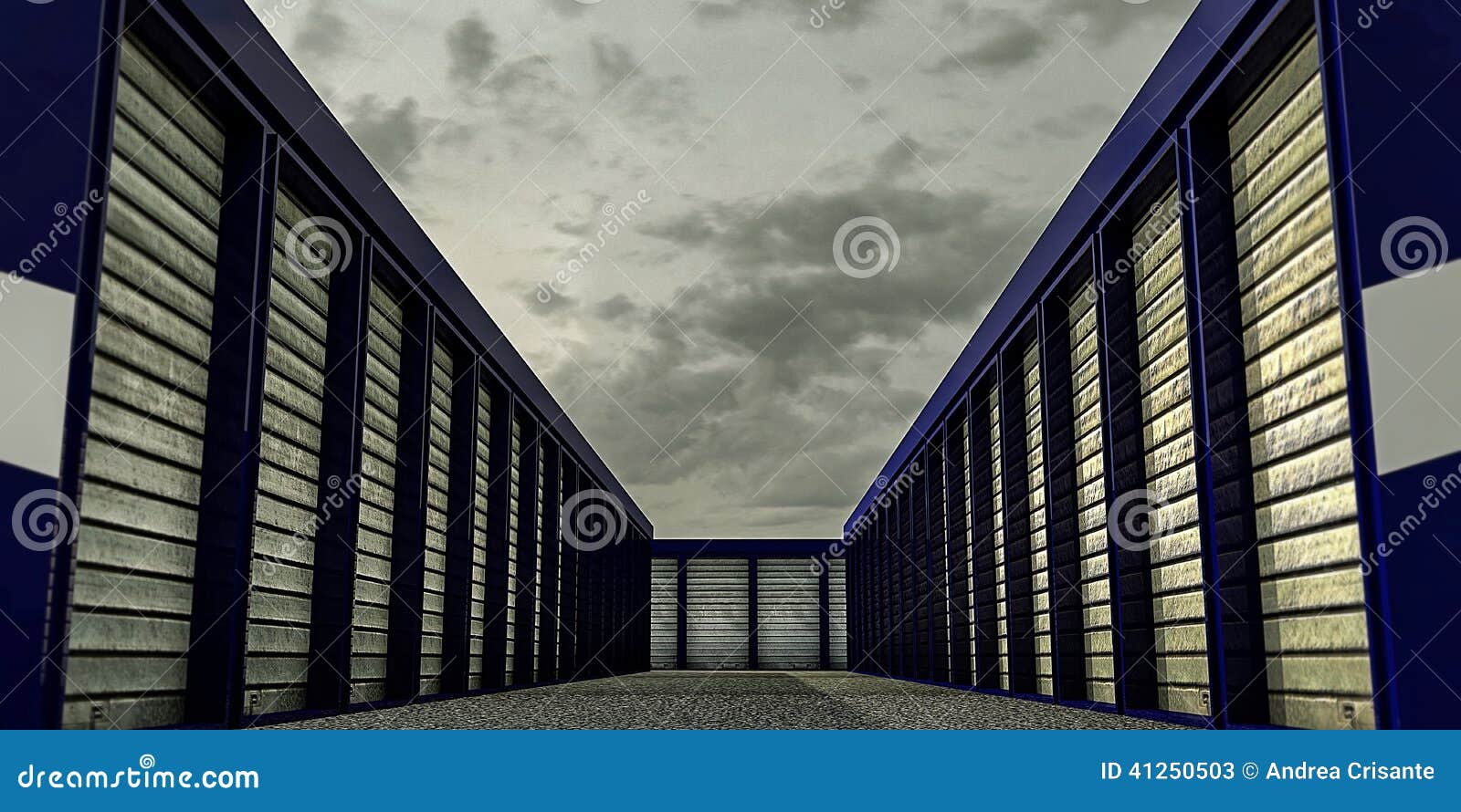 Self storage stock illustration. Illustration of business - 41250503