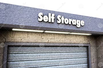 Self storage sign stock illustration. Illustration of mini - 45339932