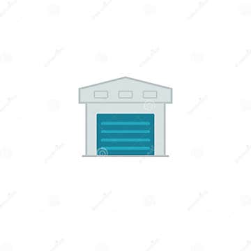 Self storage unit icon stock vector. Illustration of barn - 115881428