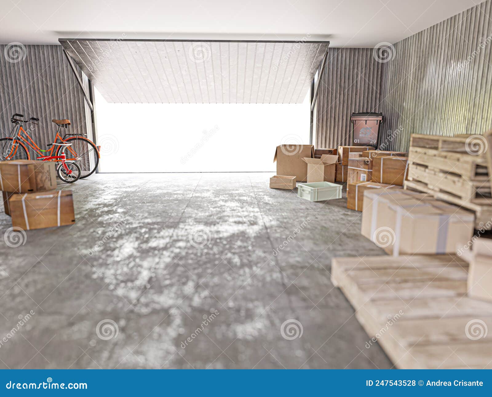 Self storage stock illustration. Illustration of stuff - 247543528