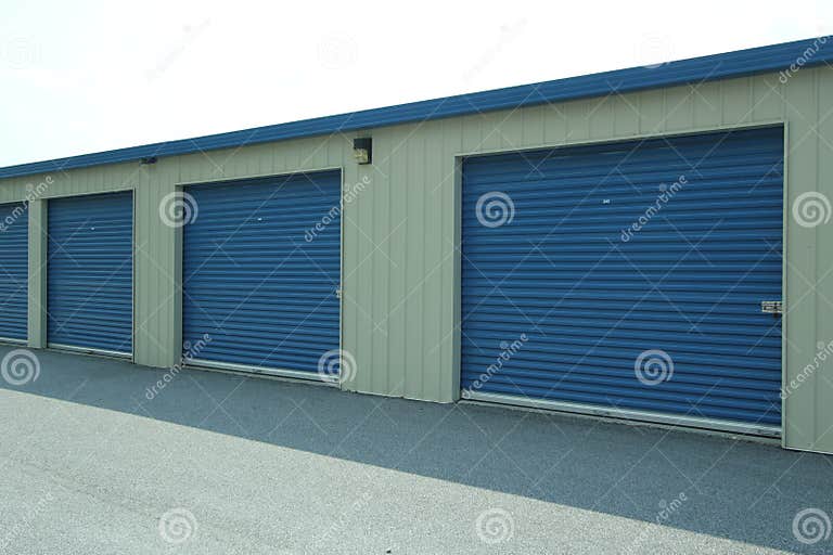 Self Storage Units stock photo. Image of blue, modern - 20619388