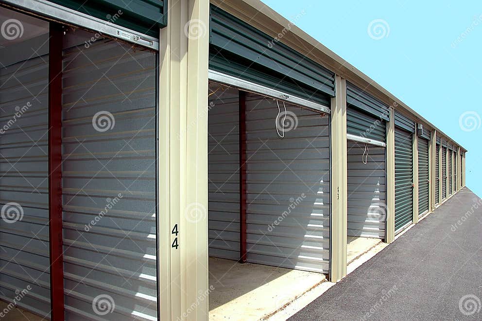 Self storage units stock image. Image of open, belongings - 9050577