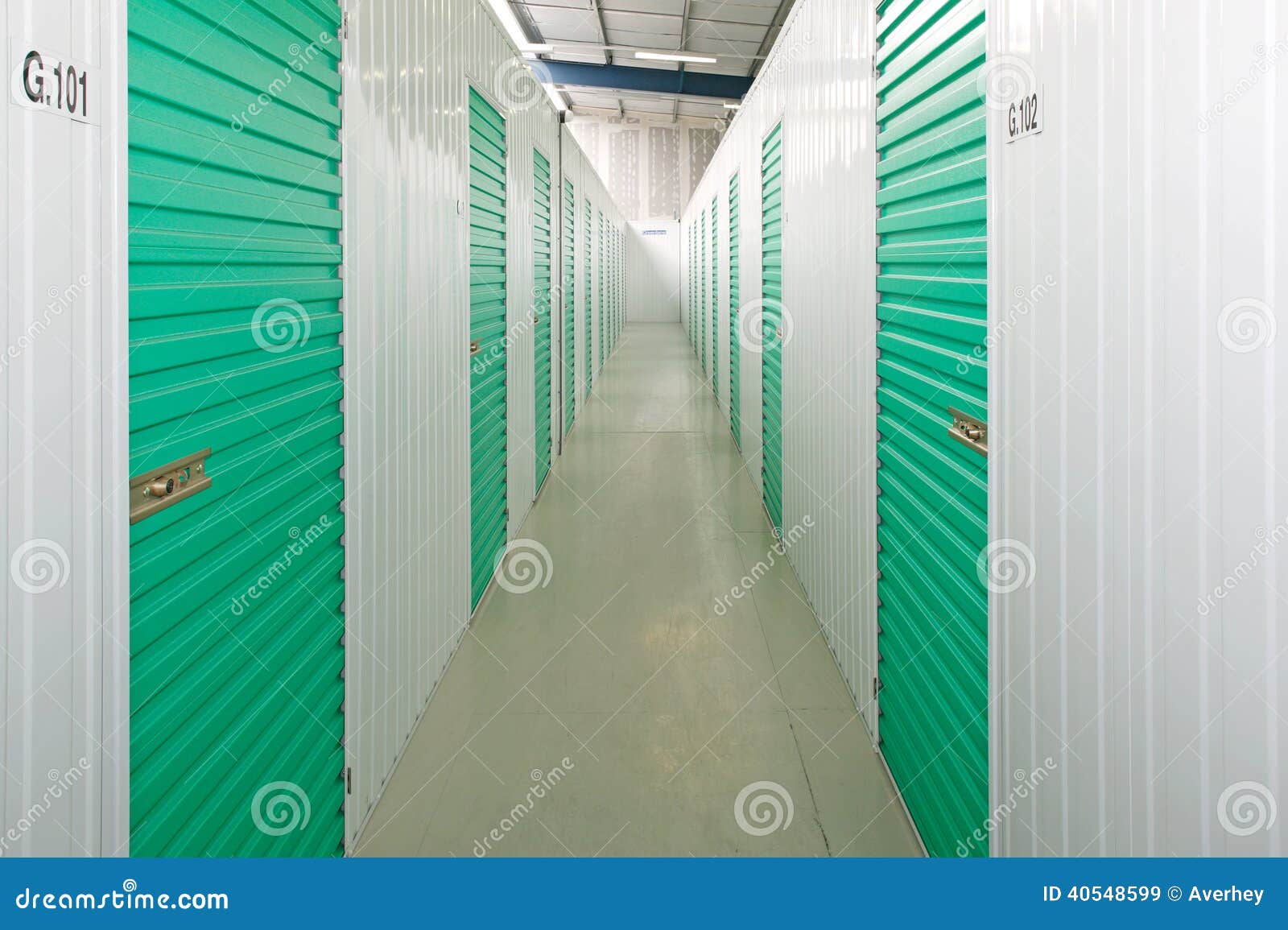 Self storage units stock image. Image of moving, green - 40548599