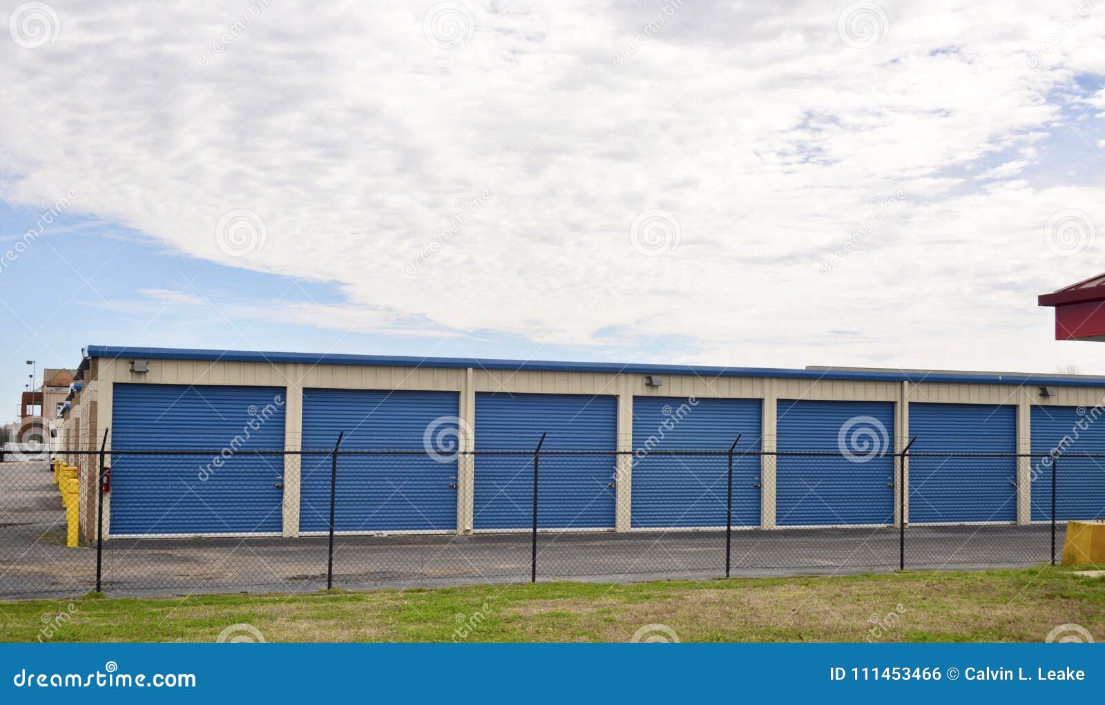 Self-Store Storage Units stock photo. Image of site - 111453466