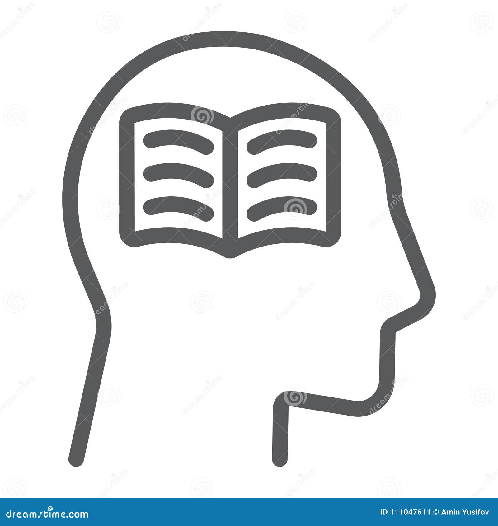 Study Line Icons Collection. Analyze, Memorize, Comprehend, Read, Learn ...