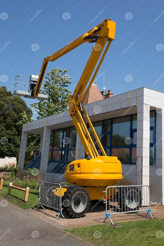 Self-supporting Lifting Platform Pod Nacelle in Blue Sky Stock Photo ...