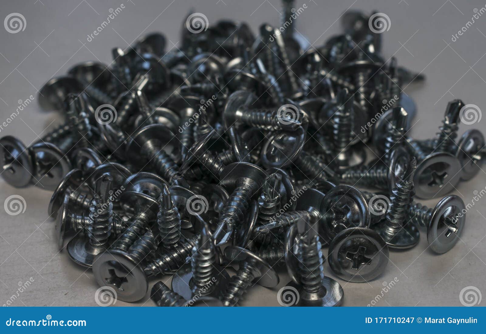 Self-tapping for Construction Work, Self-tapping Screw, As a Background ...