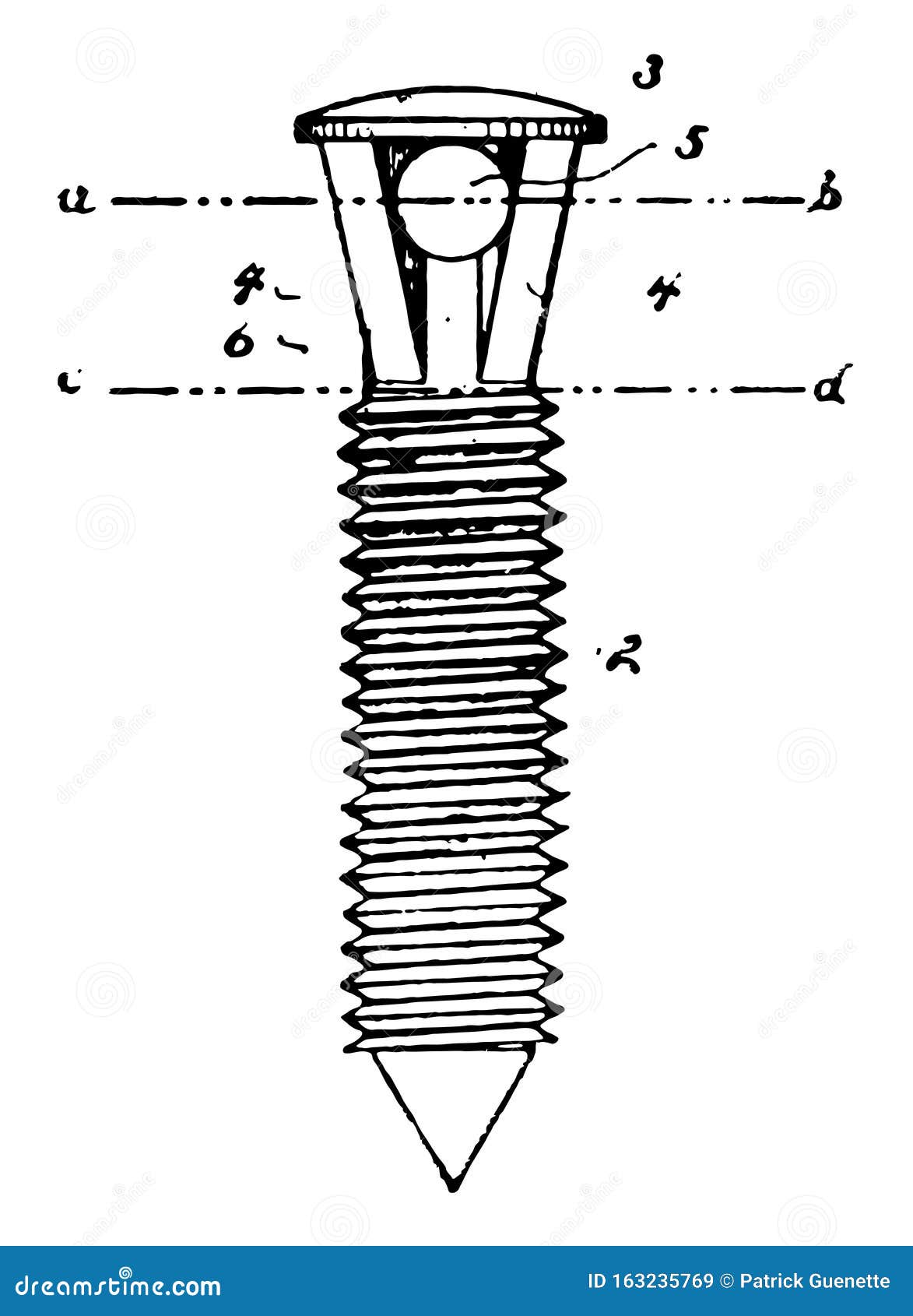 Tapping, Vintage Illustration Cartoon Vector | CartoonDealer.com #163340857
