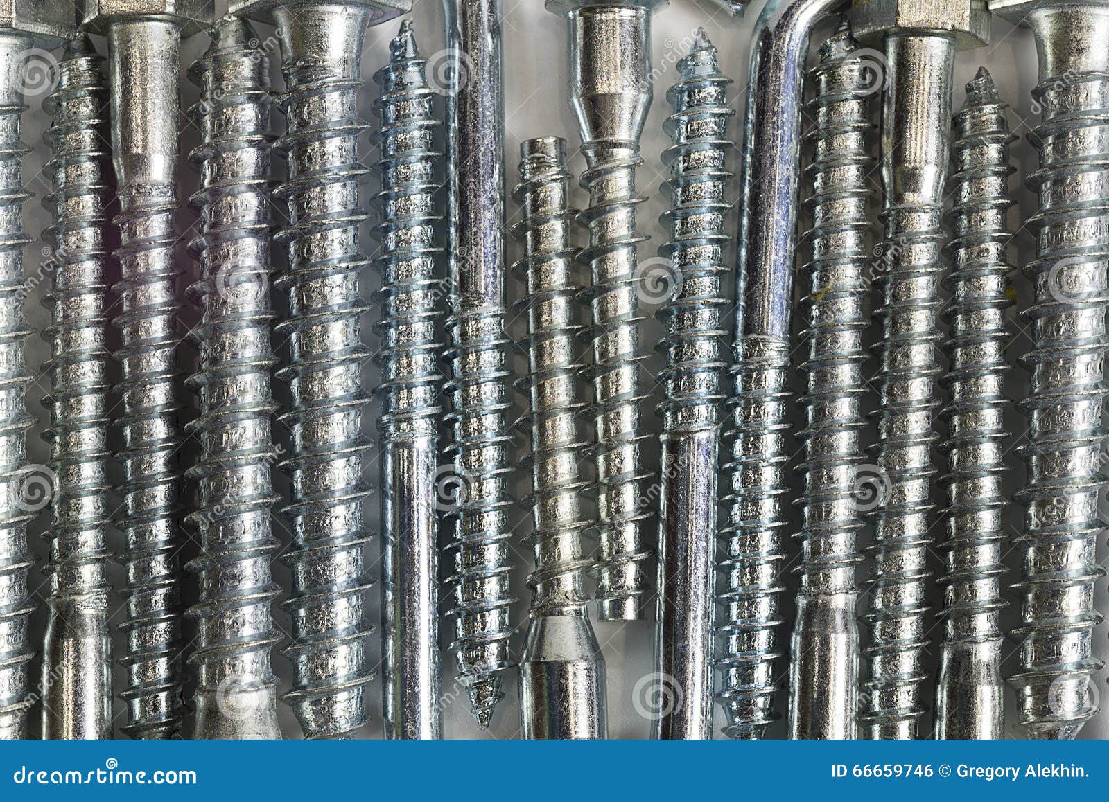 Self-tapping screws. stock photo. Image of design, metal - 66659746