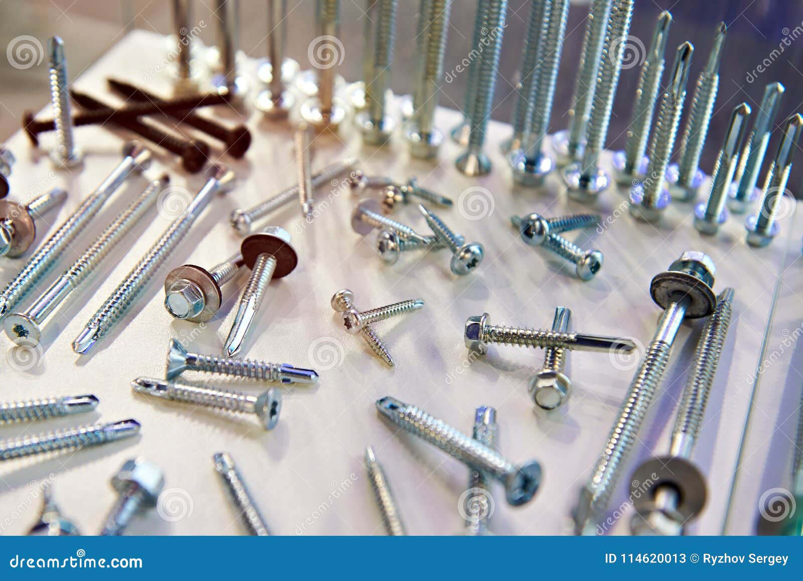 Self-tapping screws stock image. Image of metallic, tapping - 114620013
