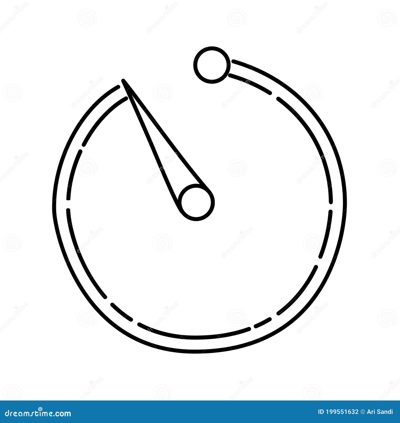 Self Timer Icon. Doodle Hand Drawn or Black Outline Icon Style Stock ...