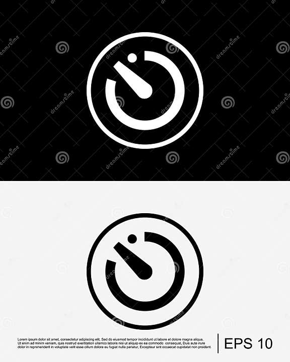 Self Timer Icon Template stock illustration. Illustration of recorder ...