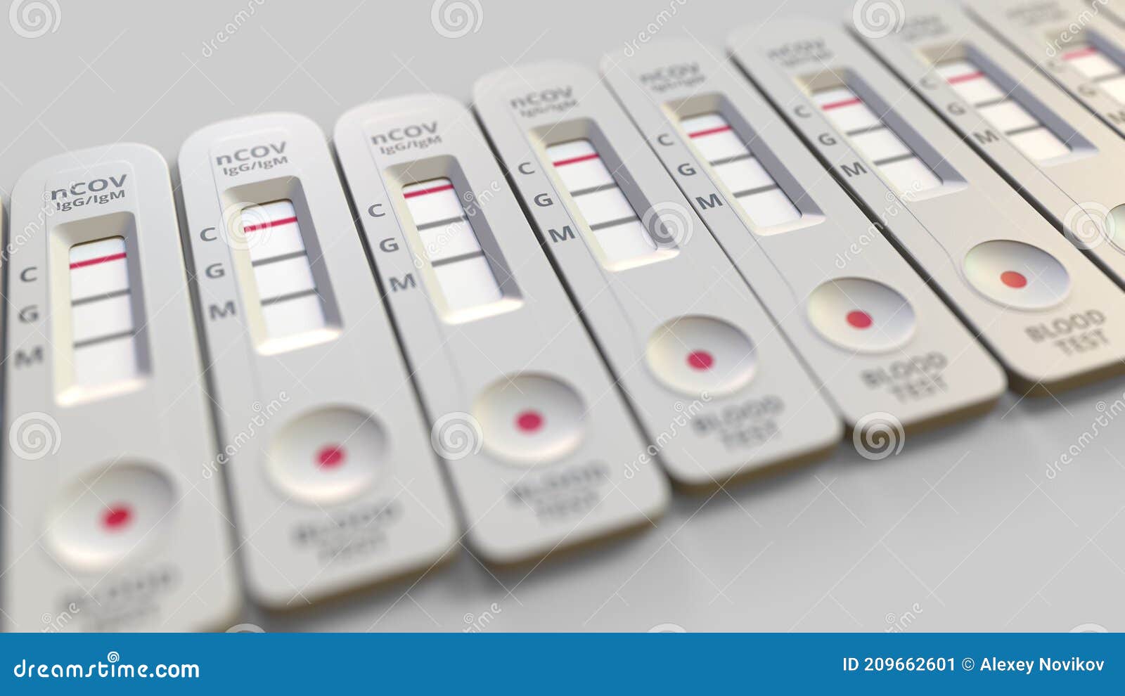 Selfdiagnostics COVID-19 Testing Devices, 3d Rendering Stock ...