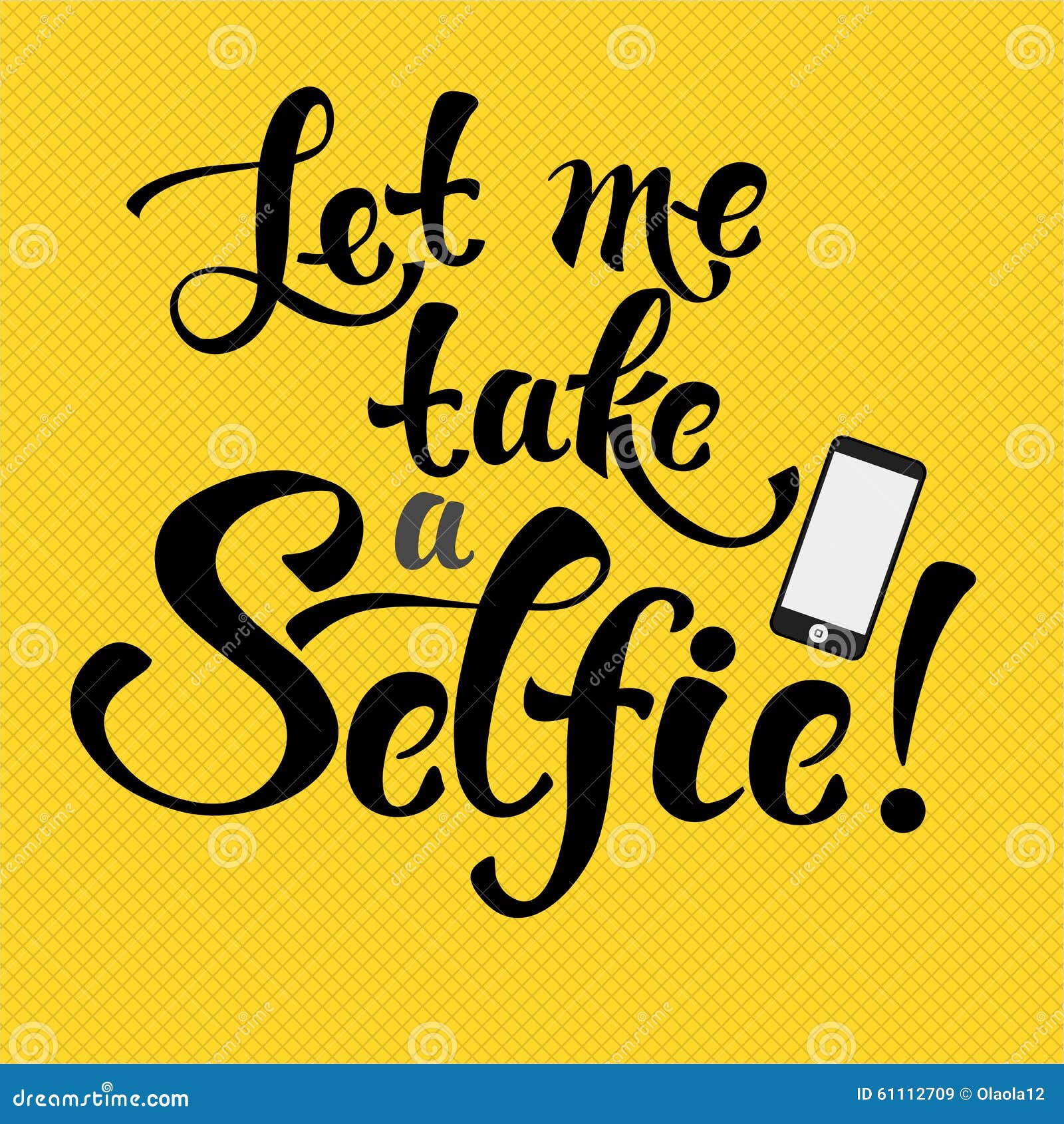 Selfie Decorative Lettering Stock Vector - Illustration of poster ...