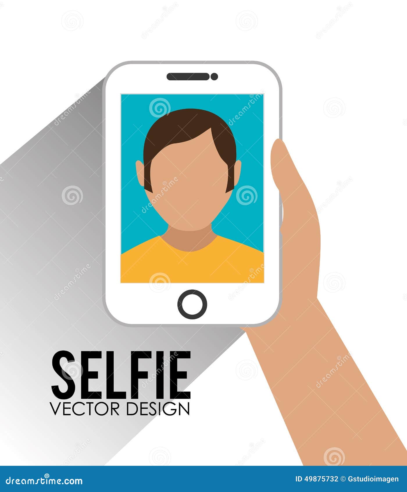 Selfie Design, Vector Illustration. Stock Vector - Illustration of ...