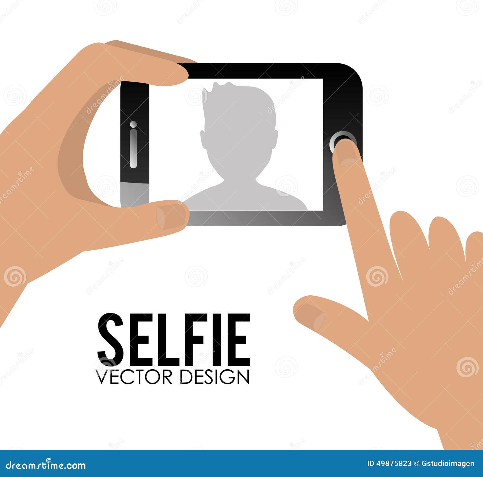 Selfie Design, Vector Illustration. Stock Vector - Illustration of ...
