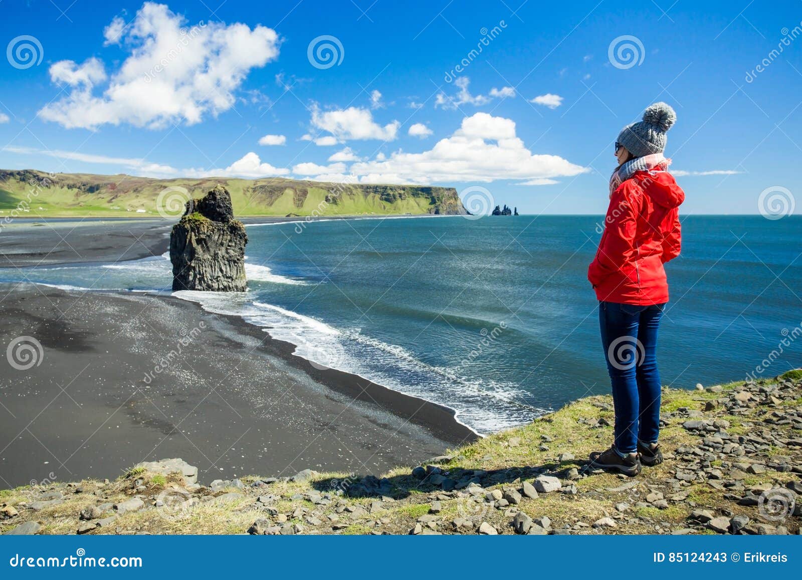 A selfie in Iceland stock image. Image of happiness, portrait - 85124243