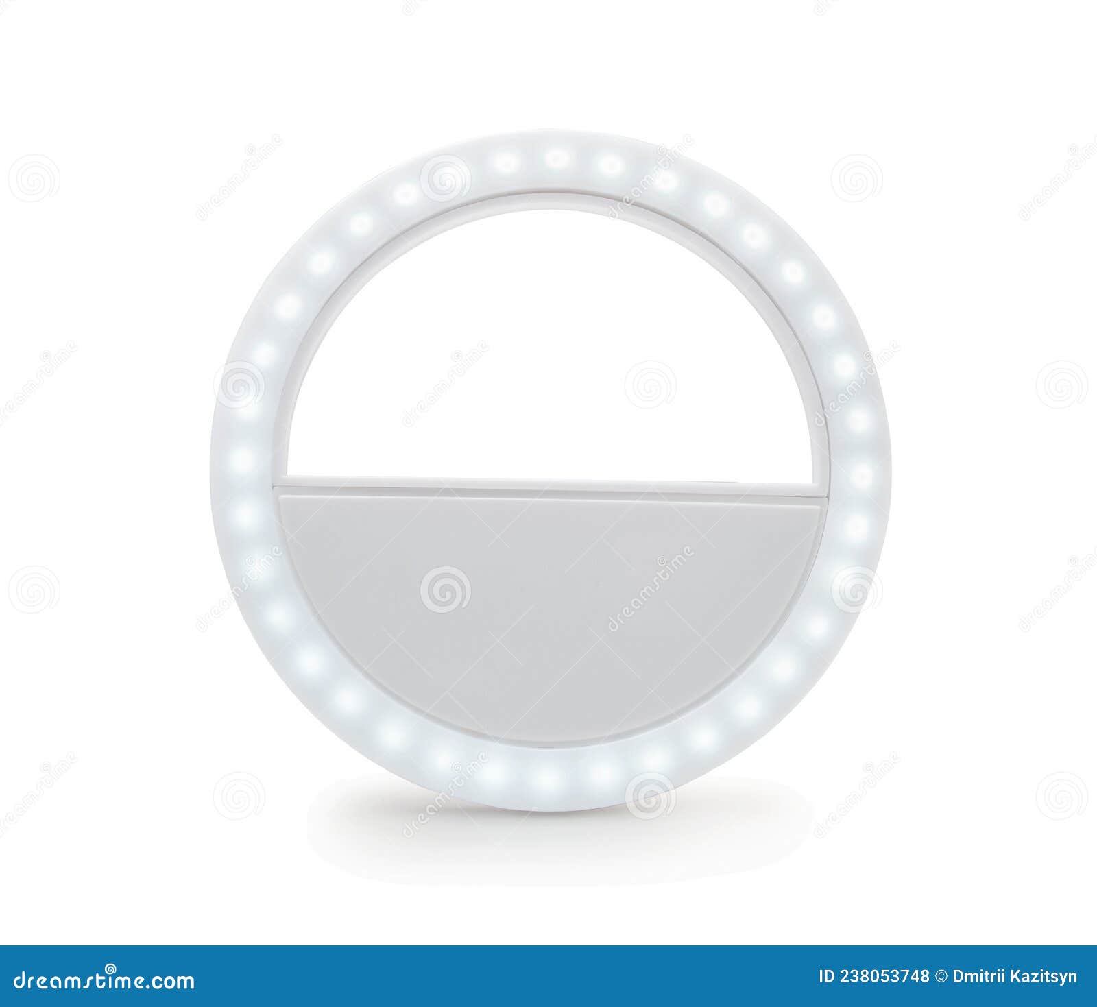 Selfie Lamp Isolated on White Stock Photo - Image of concept ...