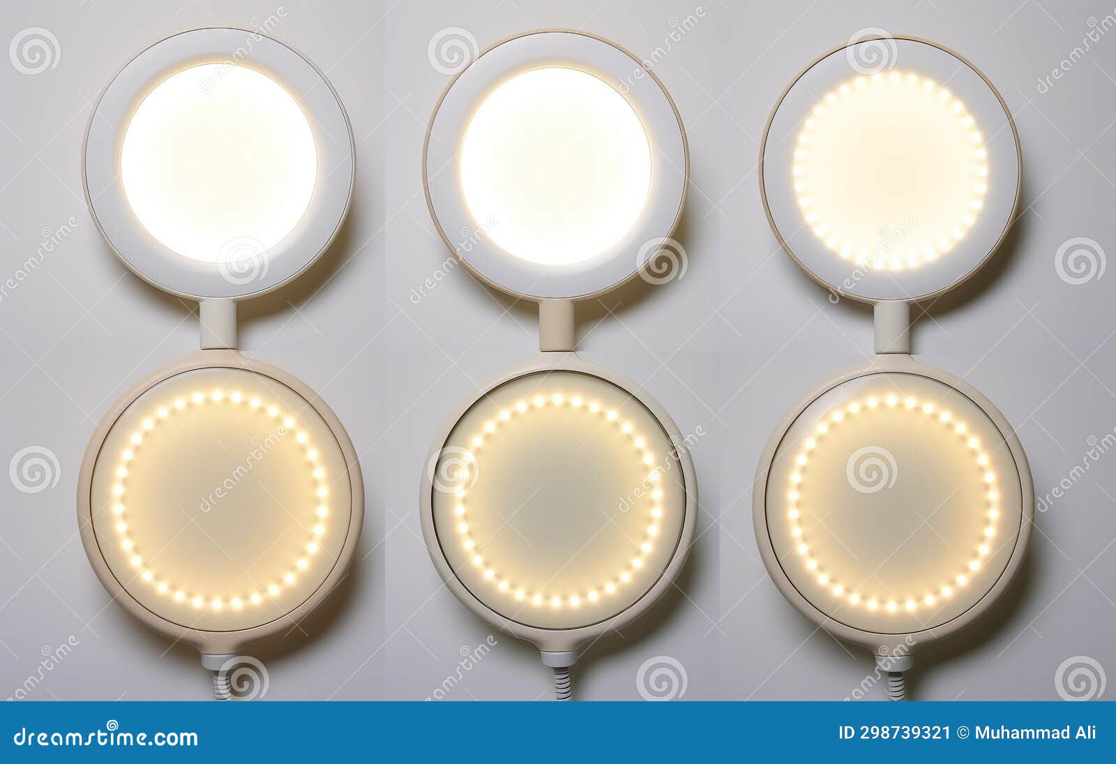 Selfie Lighting on White Background Stock Image - Image of wheel ...